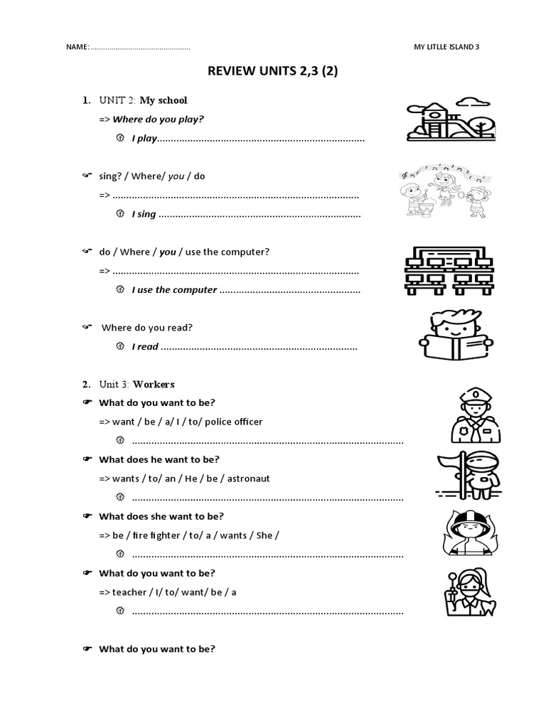 Review Units 2,3 - 2 | PDF | Career & Growth | Home & Garden
