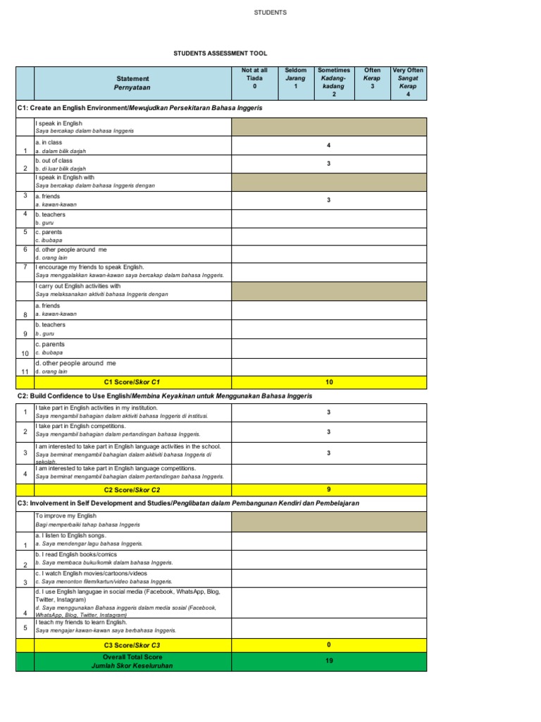 HIP SELF-ASSESSMENT TOOL - v2-2 | PDF