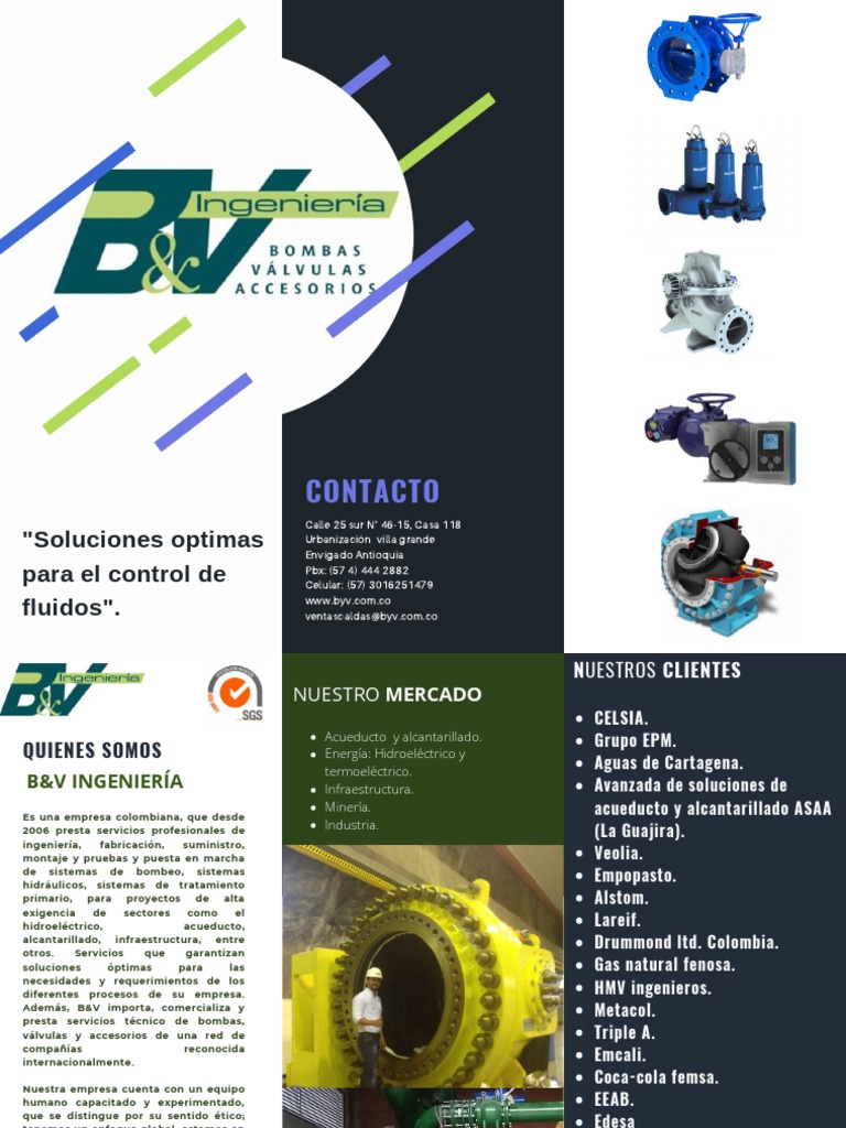 Brochure BYV INGENIERIA 2020-A | PDF | Scada | Bomba