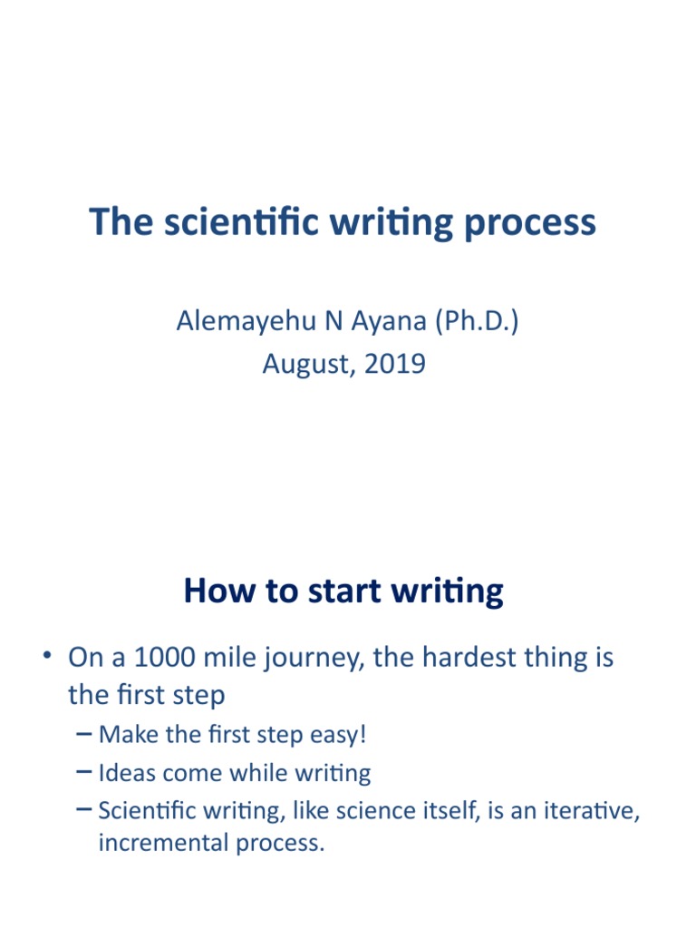 The Writing Process of Scientific Writing Part II | PDF | Scientific ...