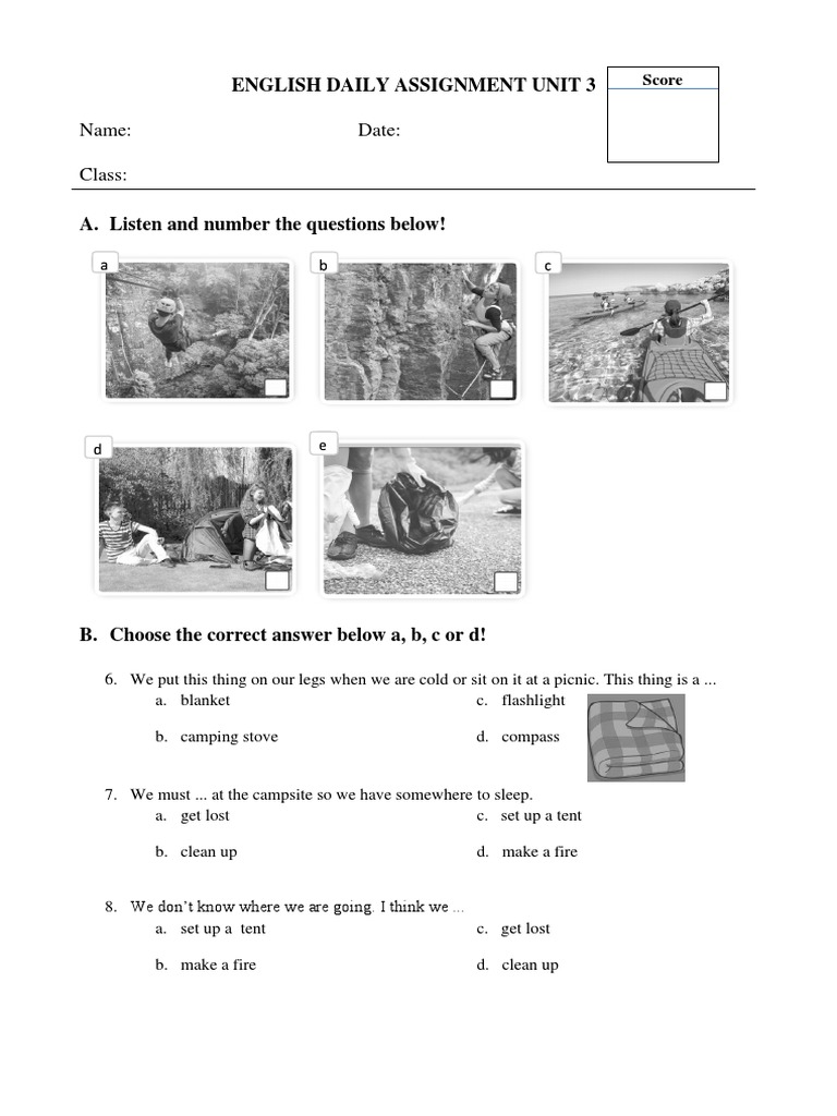 Ph 3 Bahasa Inggris Pdf Outdoor Recreation