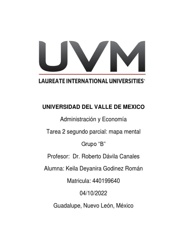 AyE UVM Tarea 2 Segundo Parcial Keila Deyanira Godinez Román | PDF | Toma de decisiones | Science