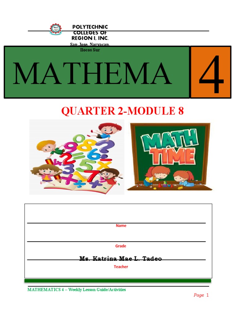 Grade 4 Math Modules | PDF
