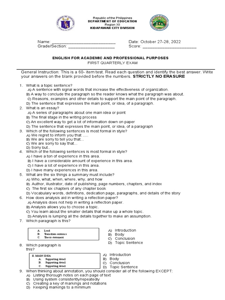EAPP Final | PDF | Citizenship | Art History