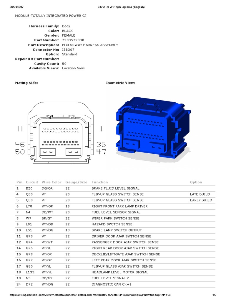 Chrysler Wiring Diagram | PDF | Car Body Styles | Wheeled Vehicles