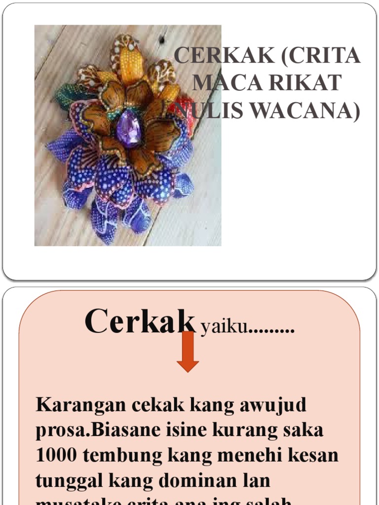 Karakteristik Cerkak Bab 2 | PDF