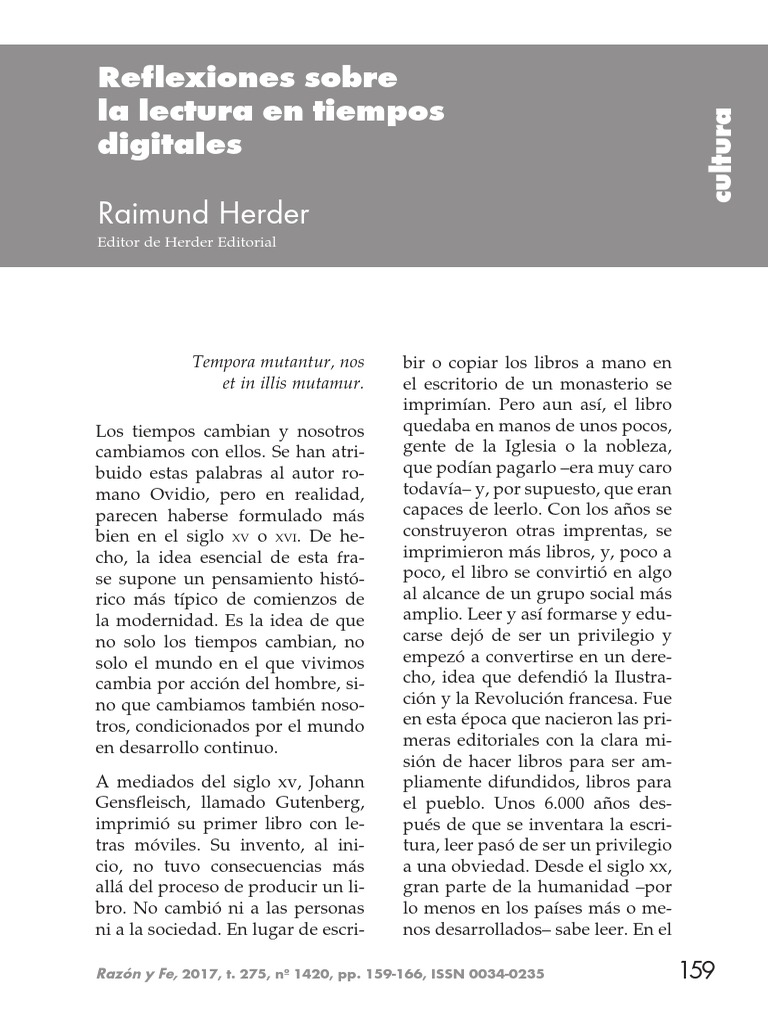Herder-Lectura en La Era Digital | PDF | Libros | Netflix