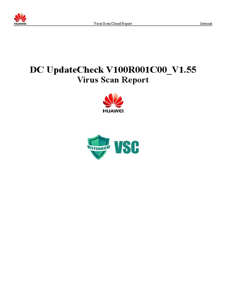 DC UpdateCheck V100R001C00 - V1.55 Virus Scan Report | PDF | Finance ...
