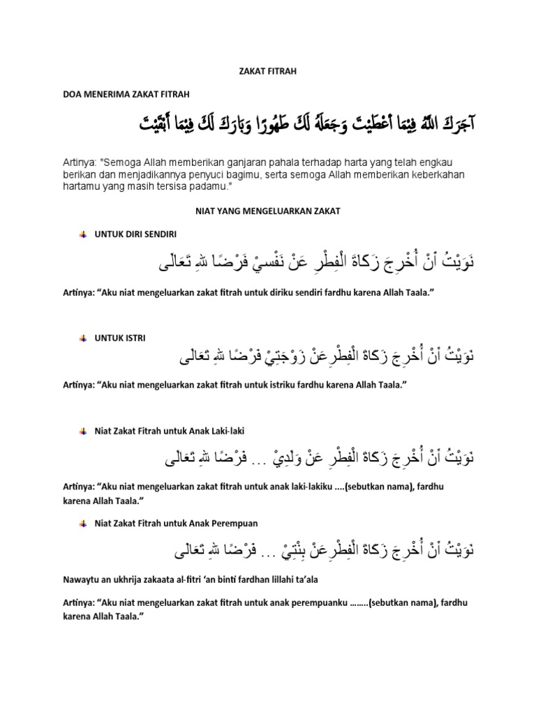 Zakat Fitrah | PDF