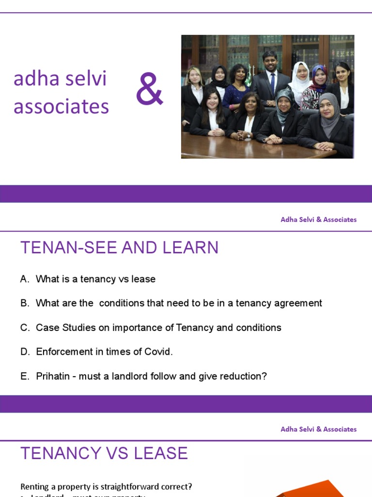 A Comprehensive Guide to Tenancy Law: Key Considerations for Drafting ...