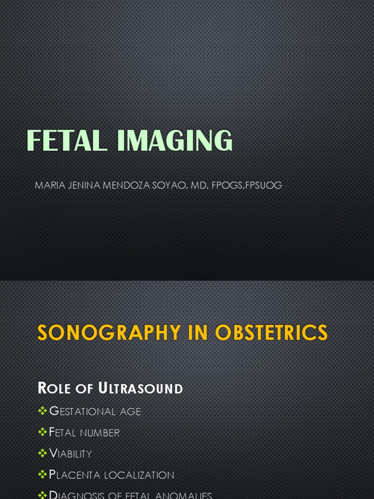 Comprehensive Overview of Fetal Imaging and Ultrasound Techniques for Assessing Gestational Age ...