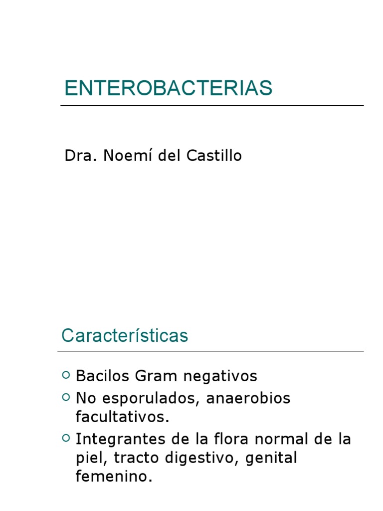 11.-Enterobacterias TBC | PDF | Escherichia coli | Tuberculosis