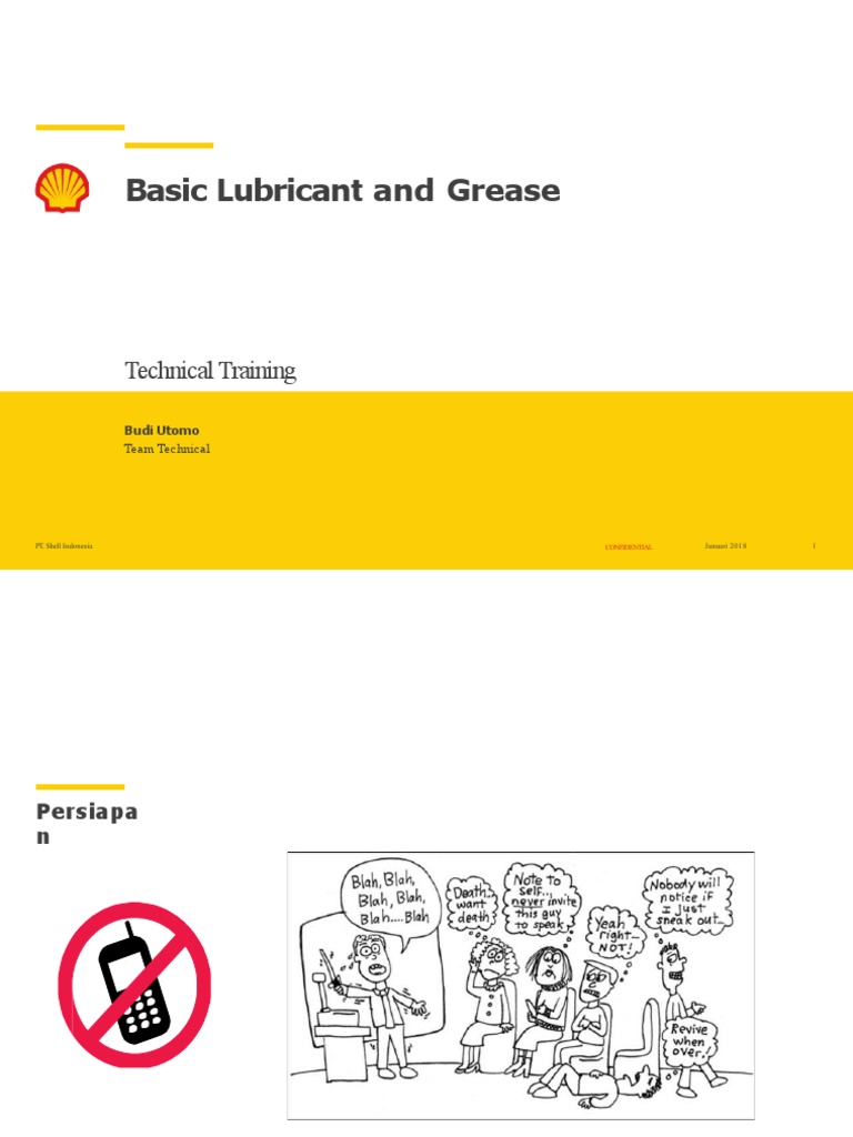 Basic Lubricant and Grease TRAINING | PDF