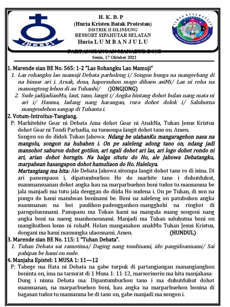 17 Okt 2022 Parta Manabur Boni | PDF