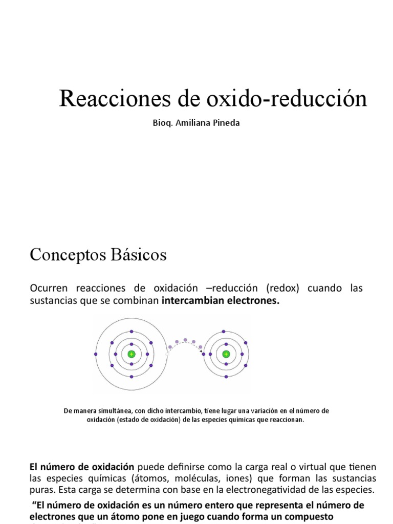 Reacciones de Oxido-Reducción | PDF | Redox | Electroquímica