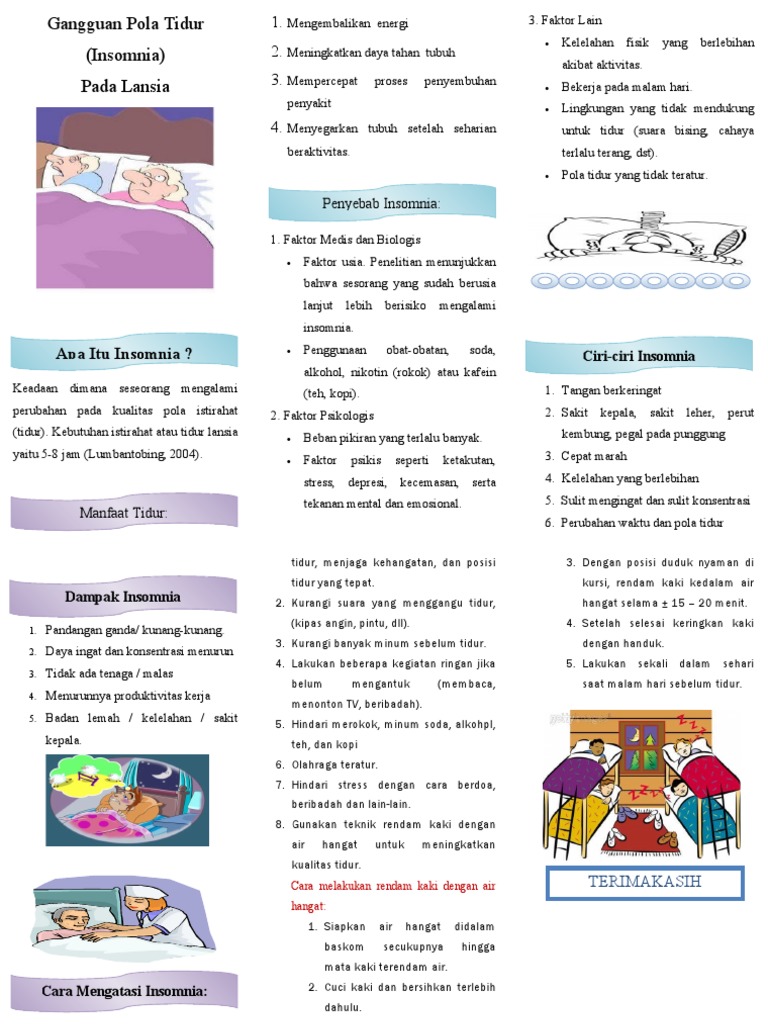 Gangguan Tidur pada Lansia dan Solusinya | PDF