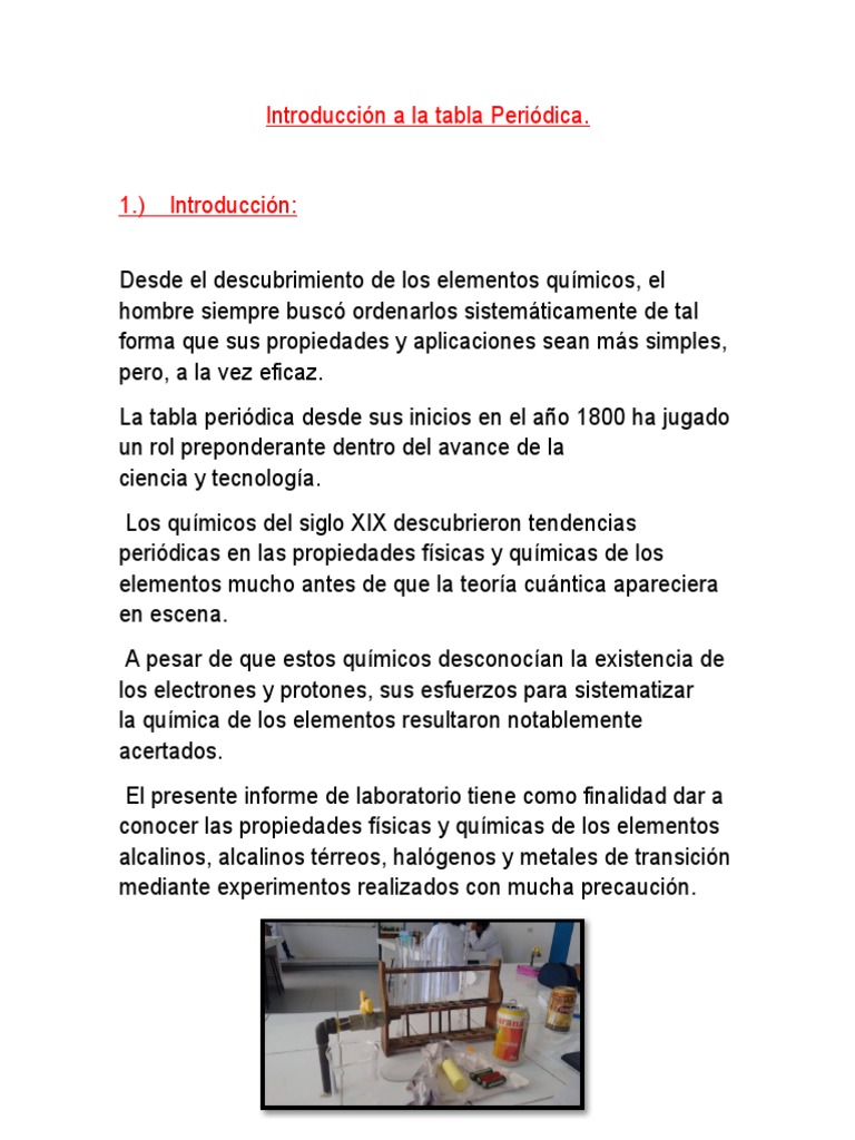 Introducción a la estructura y propiedades de los elementos químicos a ...