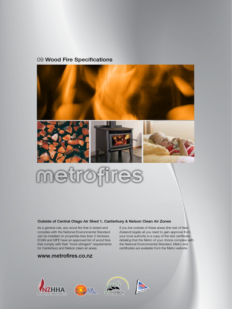 Metro Wood Fire Specifications NZ | PDF | Chimney | Fireplace