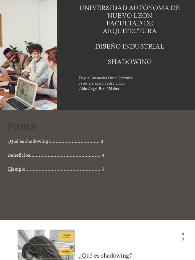 Presentacion Herramienta Shadowing | PDF