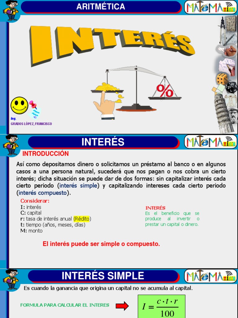 Interes | PDF | Interés | Tasas de interés