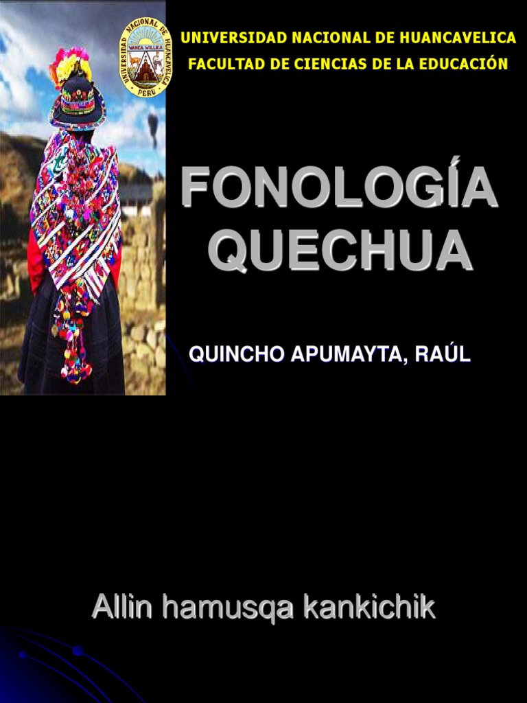 Sesion 01 Fonología Quechua Chanka | PDF | Fonología | Fonema