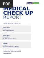 Format Asli Laporan Hasil Mcu | PDF