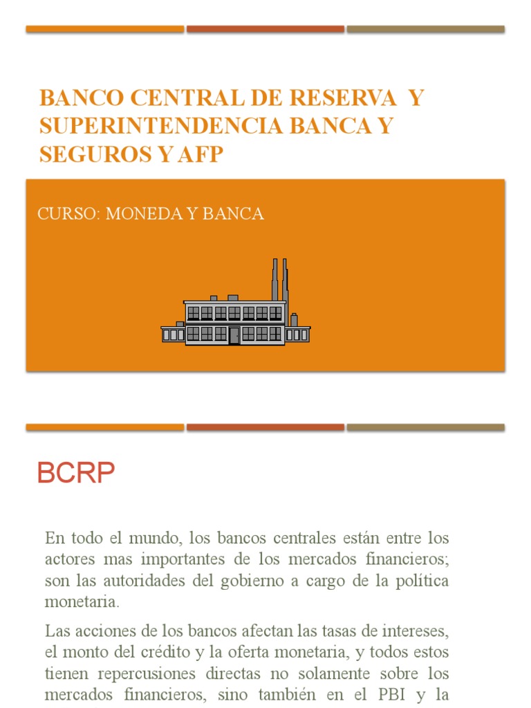 BCR y SBS | PDF | Economias | Servicios financieros