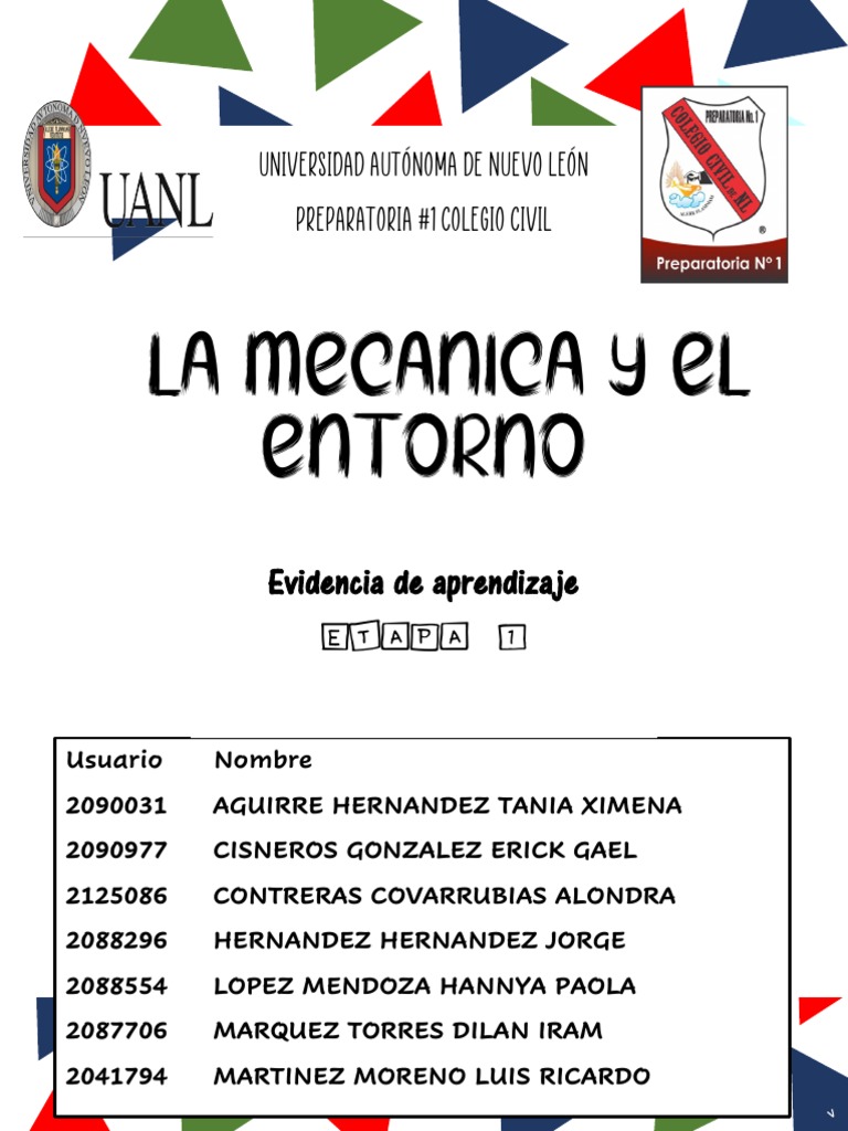 Equipo 6 - EV1 - LMyE | PDF | Ingeniería mecánica | Velocidad
