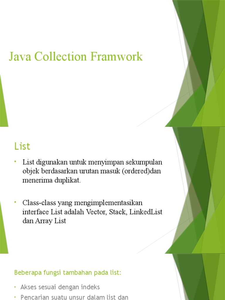 PBO Java Collection Framework | PDF PBO Java Collection Framework | PDF