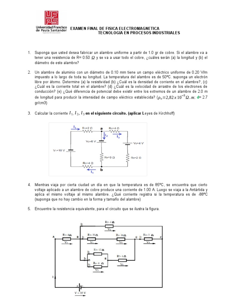 Examen Fisica Electromag | PDF