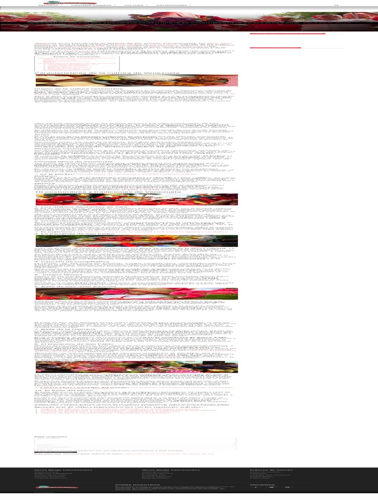 Cultura Venezolana - Características, Costumbres y Tradiciones | PDF | Carnaval | Venezuela