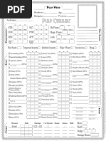 RuneQuest - Character Sheet I PDF | PDF | Role Playing Games | Leisure