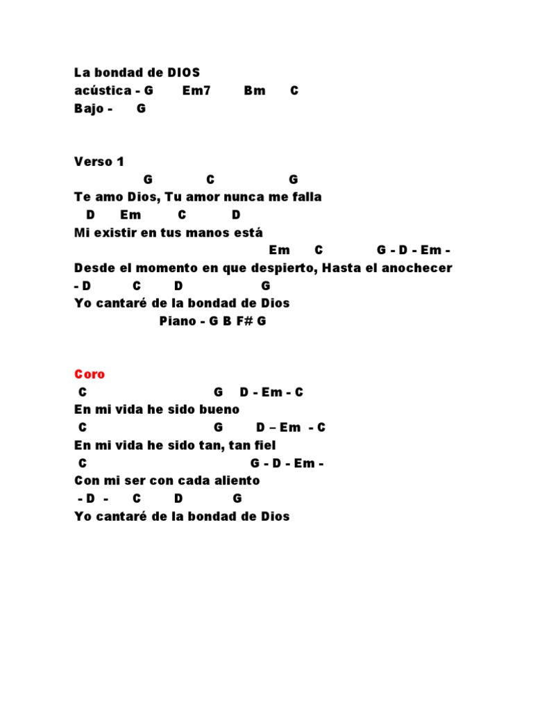 La Bondad de DIOS | PDF