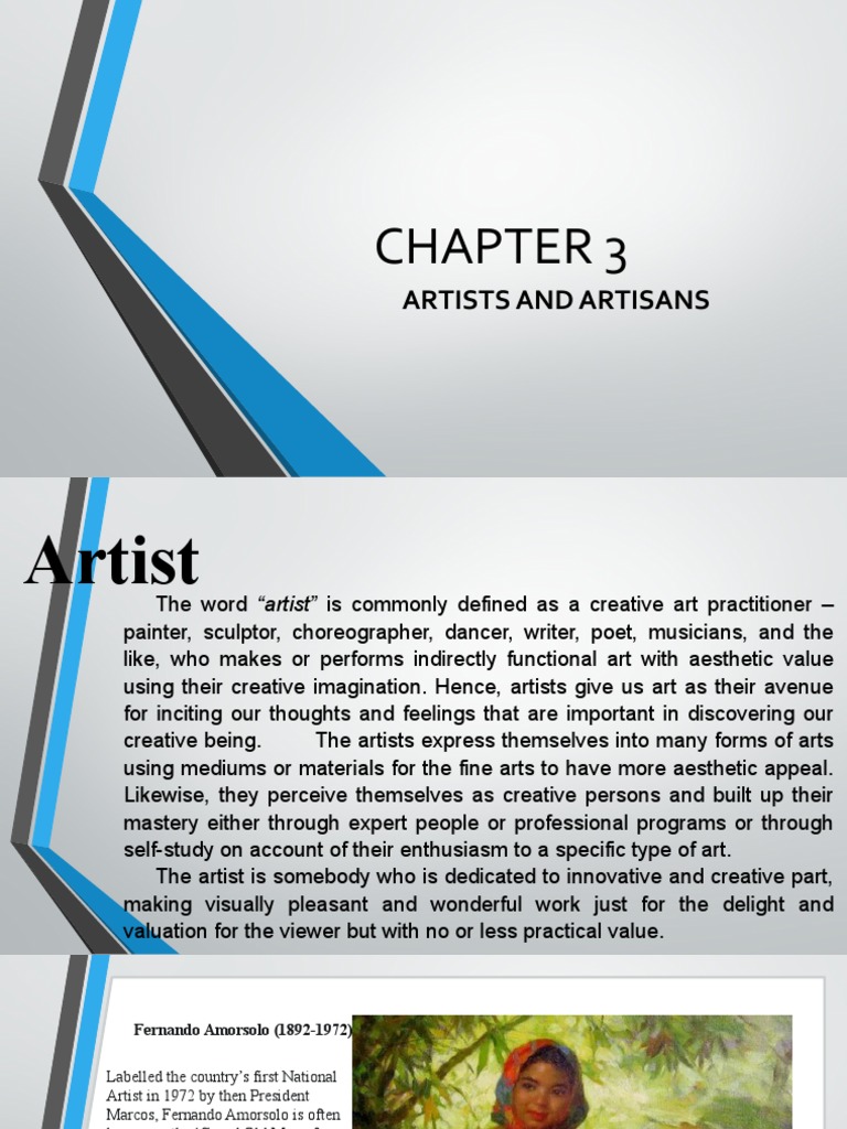 Chapter 3 Artist and Artisan | PDF | Curator | Museum