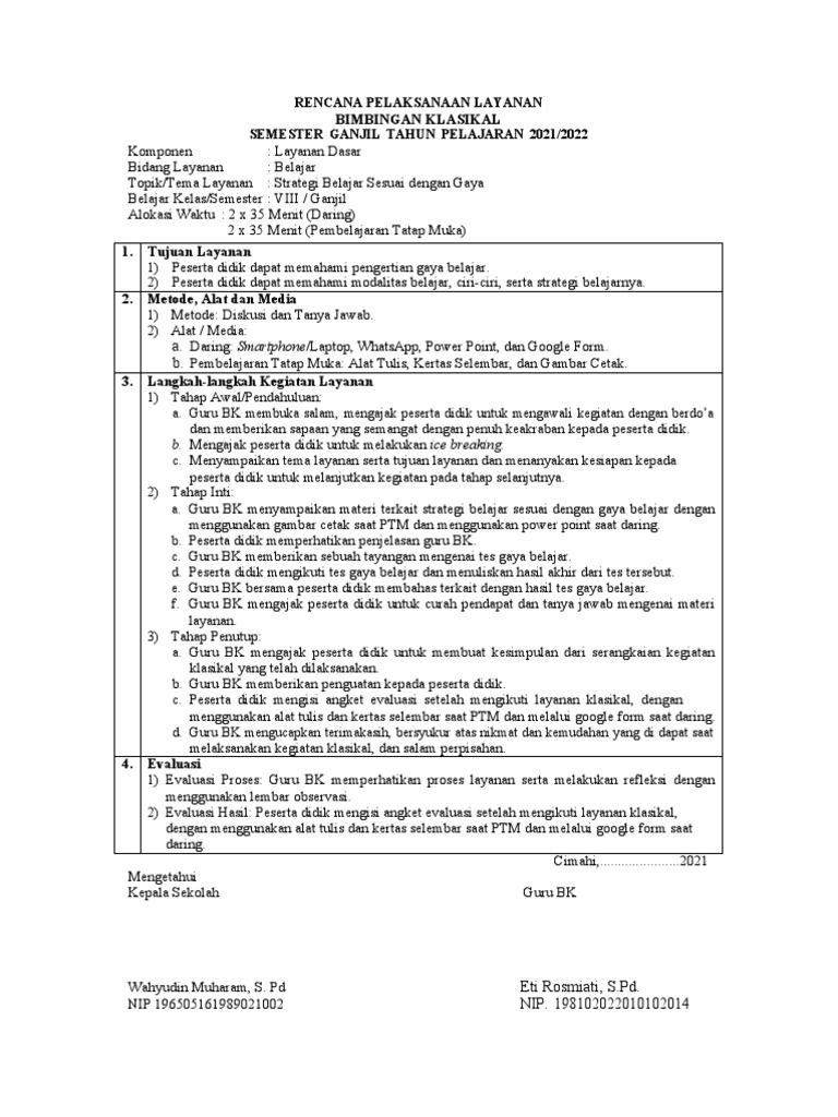 RPL Gaya Belajar | PDF