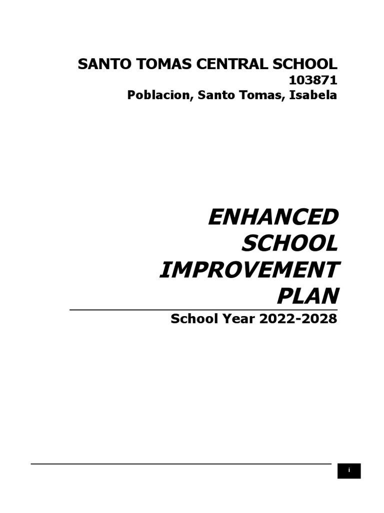 DepEd-Aligned SIP Plan for Holistic Pupil Development | PDF | Learning ...