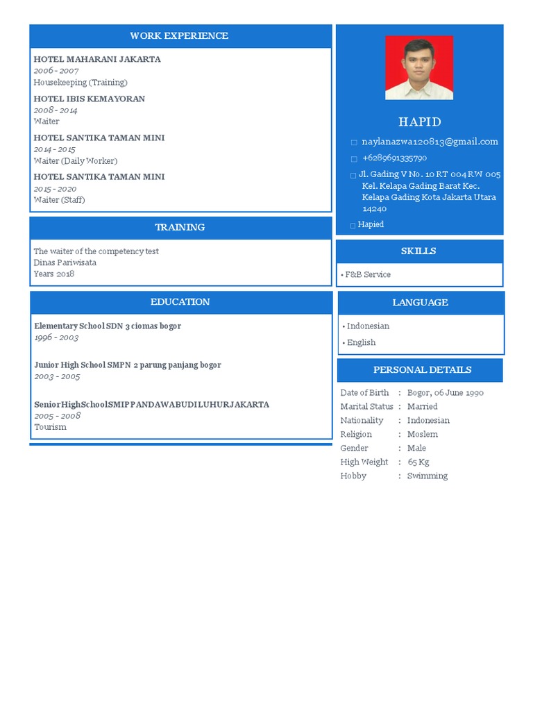 CV Hapid | PDF