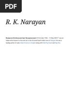 RK Narayan Biography in English | PDF