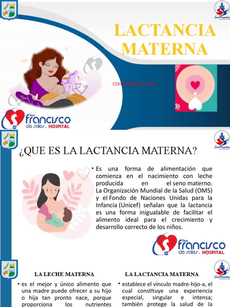Presentacion Lactancia Materna Pdf Amamantamiento La Leche Materna