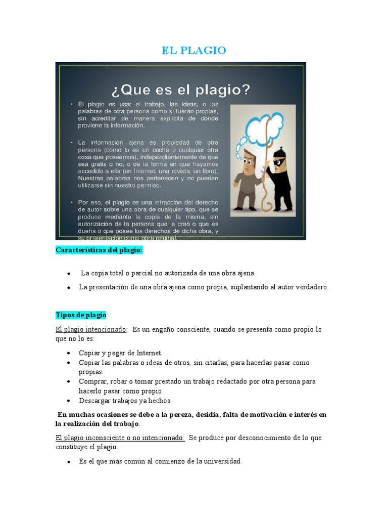 El Plagio | PDF | Plagio