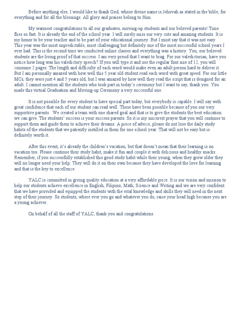 Closing Remarks | PDF | Behavior Modification