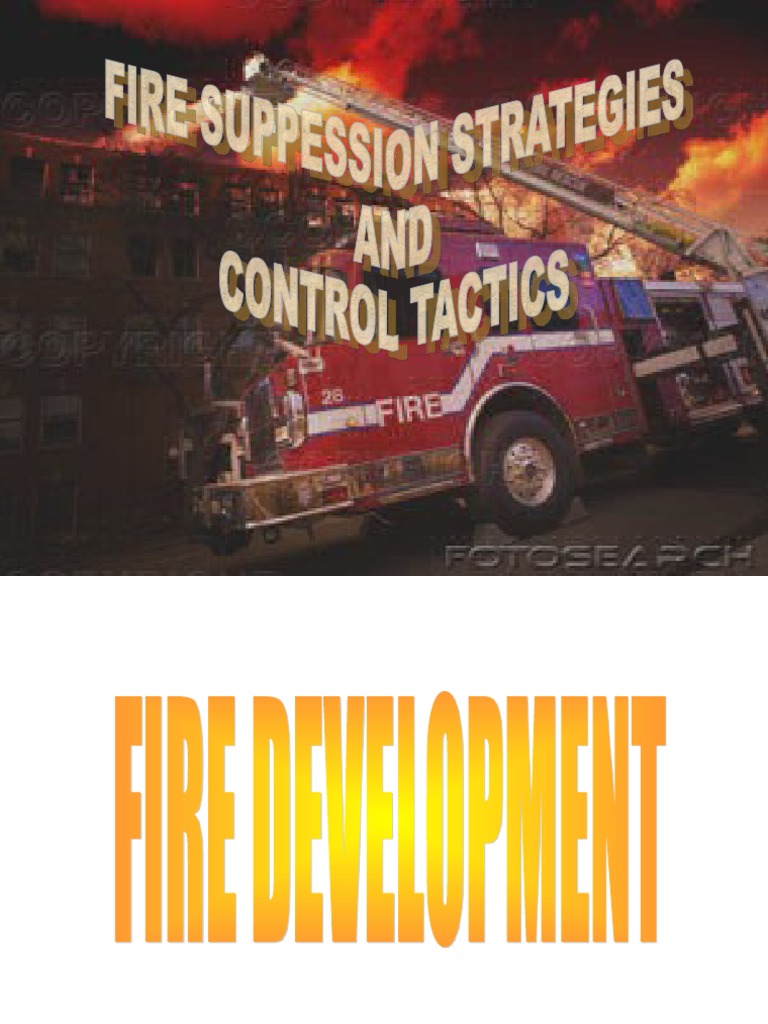 Fire Suppression Control Tactics 1 | PDF | Fires | Combustion