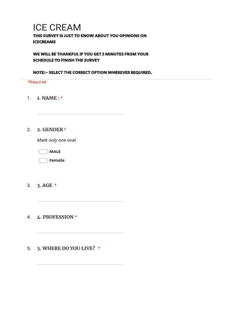 Ice Cream | PDF
