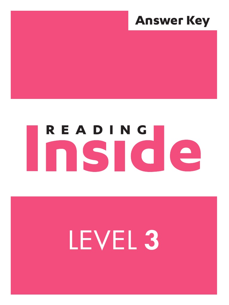 Reading Inside Level 3 해설 (재단선 X, 단면) | PDF