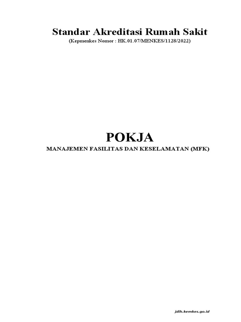 Standar Akreditasi RS 2022 | PDF | Bisnis | Pengelolaan Keuangan & Uang
