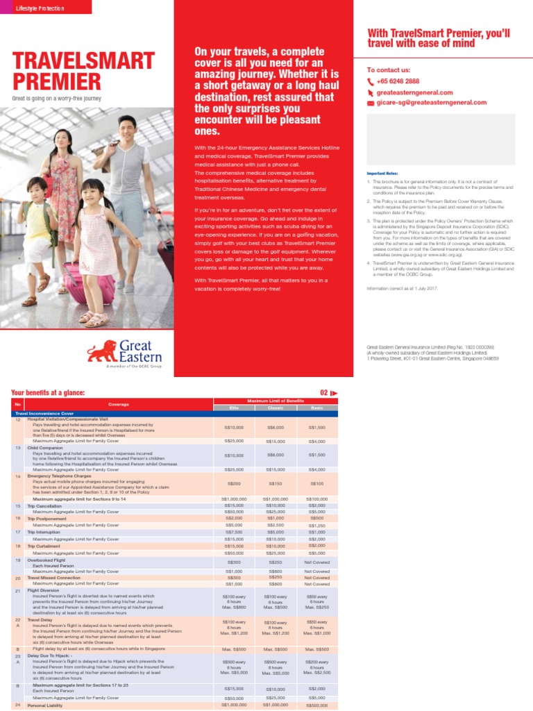 GEG Travel Smart Premier | PDF | Insurance | Family