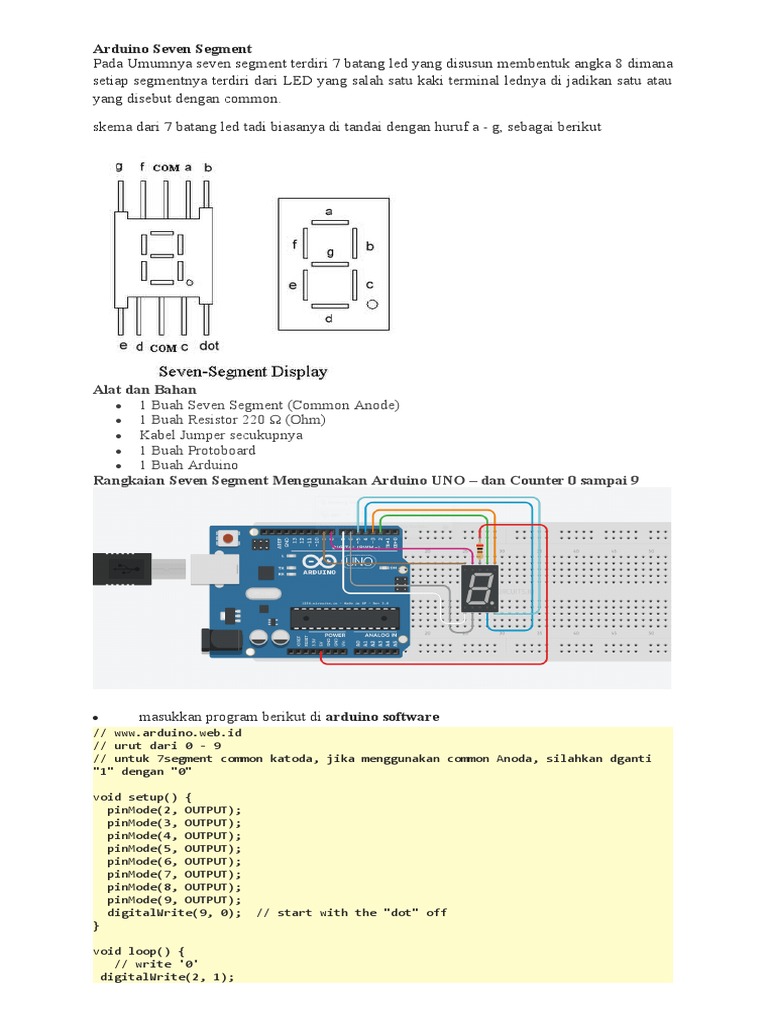 Arduino Seven Segment | PDF | Central Processing Unit | Computer ... Arduino Seven Segment | PDF | Central Processing Unit | Computer ...