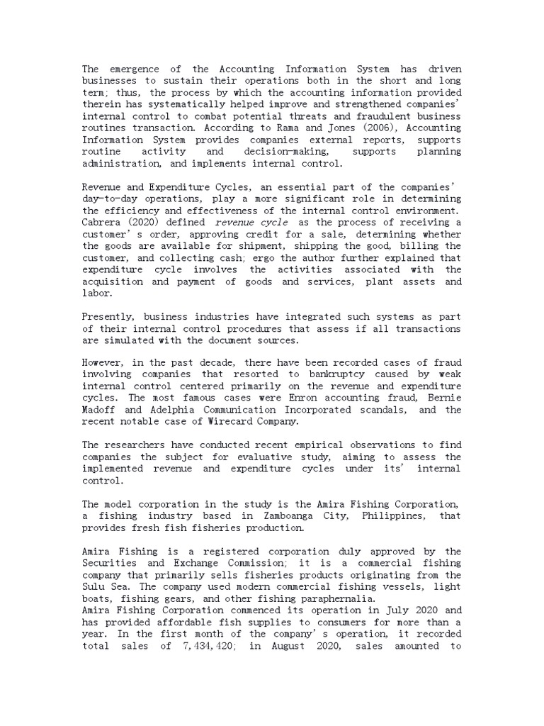 The Emergence of The Accounting Information System | PDF | Internal Control | Accounting