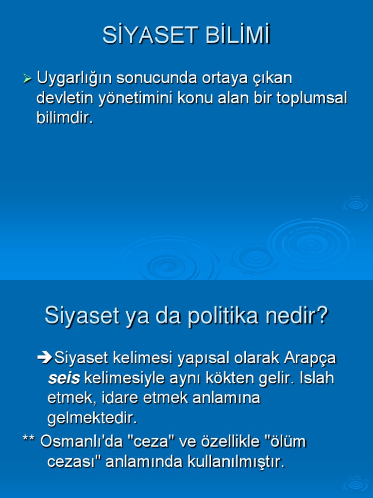 Siyaset Bilimi Nedir | PDF
