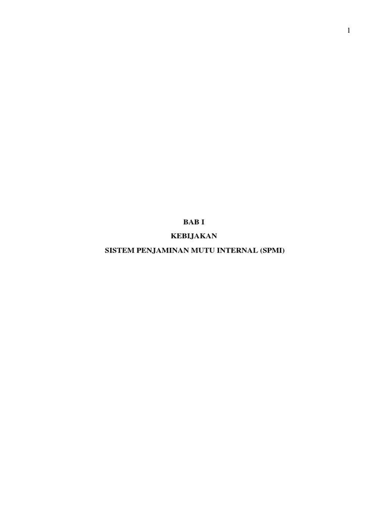 Standar Spmi Isbi Bandung | PDF | Karier & Perkembangan